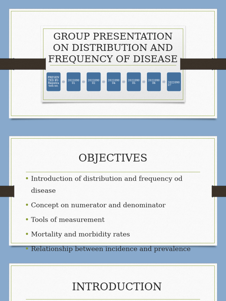 Disease Distribution and Frequency Analysis | PDF | Prevalence ...