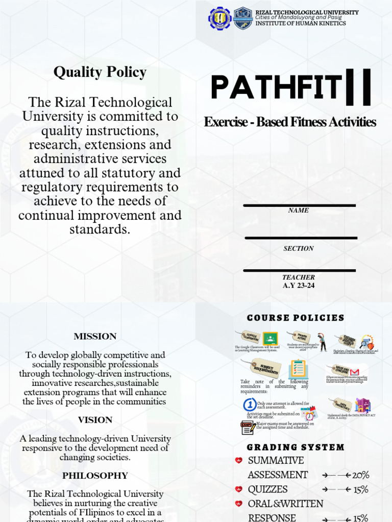 Pe02 Booklet of Activities With Rubrics 1 | PDF | Strength Training | Physical Fitness