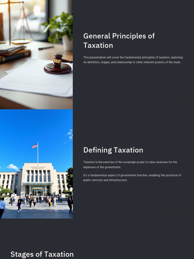 General Principles of Taxation - Part 1 | PDF | Taxes | Taxpayer