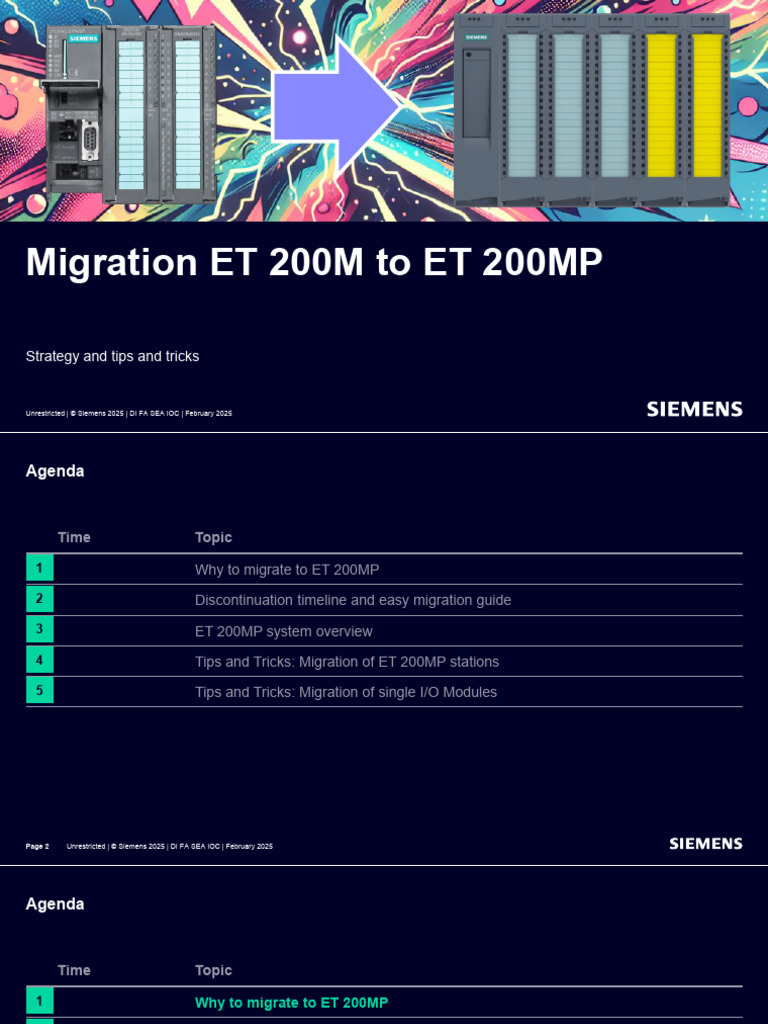 Migrating Your Simatic IO From ET 200M To ET 200MP | PDF | Programmable ...