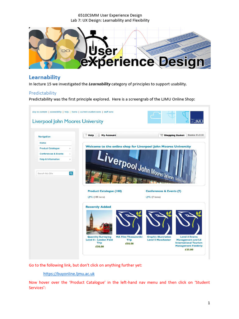 Lab 8 Learnability and Flexibility | PDF | Usability | Cognitive Science
