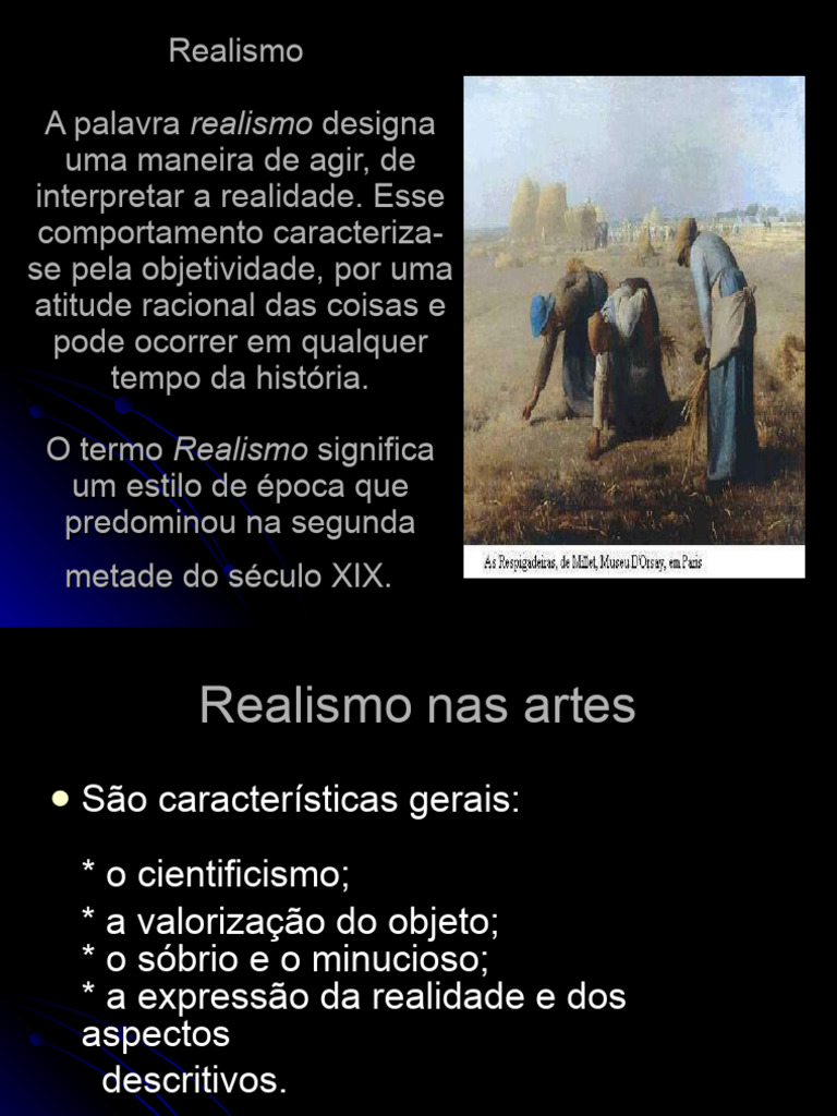 REALISMO | PDF | Realismo (artes)