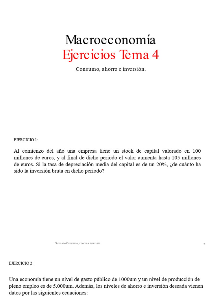 Tema 4 Ejercicios | PDF