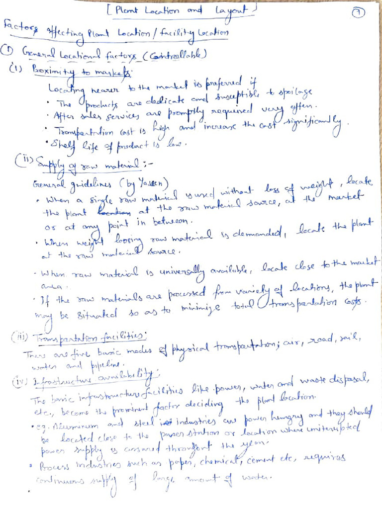 Plant Location & Layout PDF | PDF