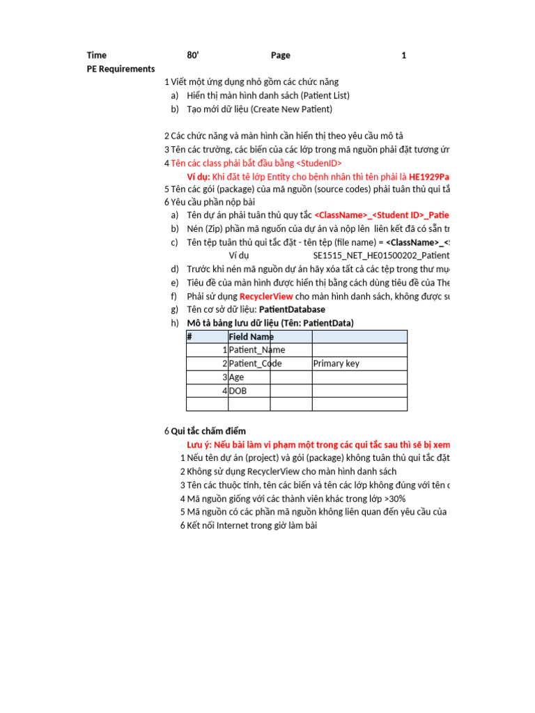 28 03 2025 PE1 (SE1756 KS) ClinicMgtApp Requrements 02 | PDF