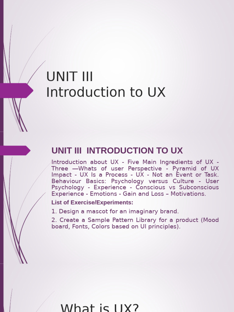 Unit III Ui Ux Design | PDF | Usability | Psychology