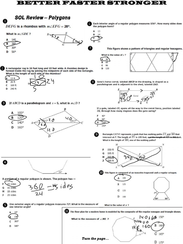 J Bigler - G BFS #31 SOL Review Polygons | PDF