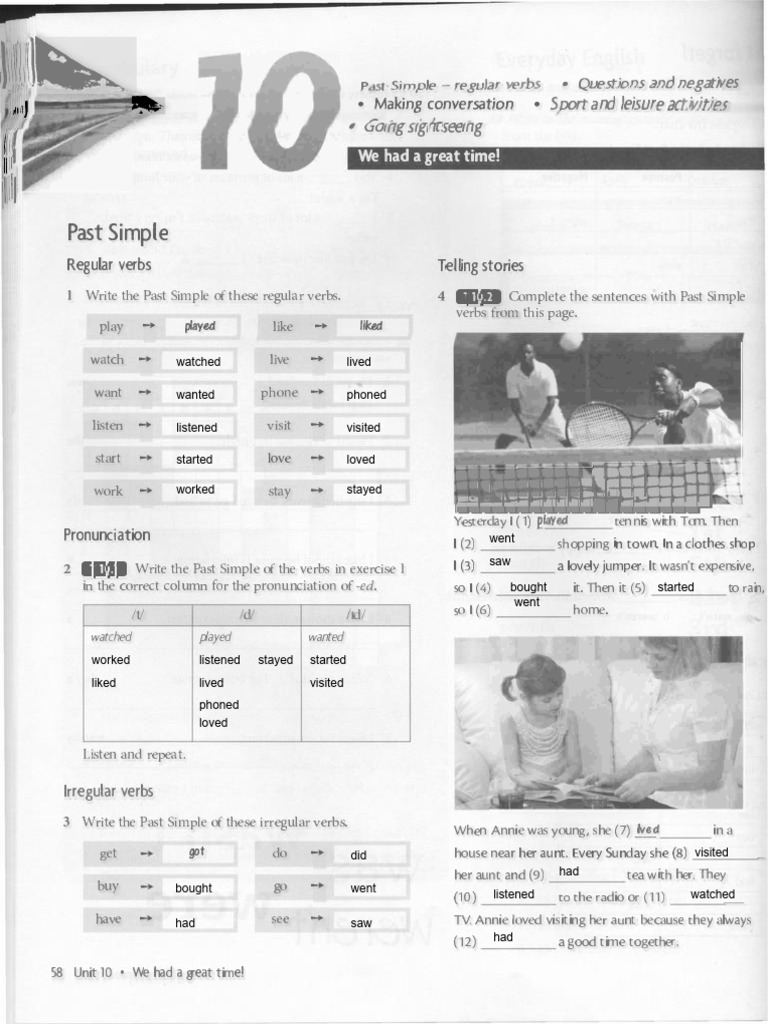 Homework2 B U10 Headway Beginner 4th Edition | PDF | Syntax | Grammar