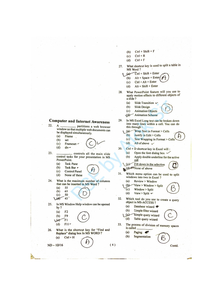 MS Office Shortcuts and Functions | PDF | World Wide Web | Internet & Web