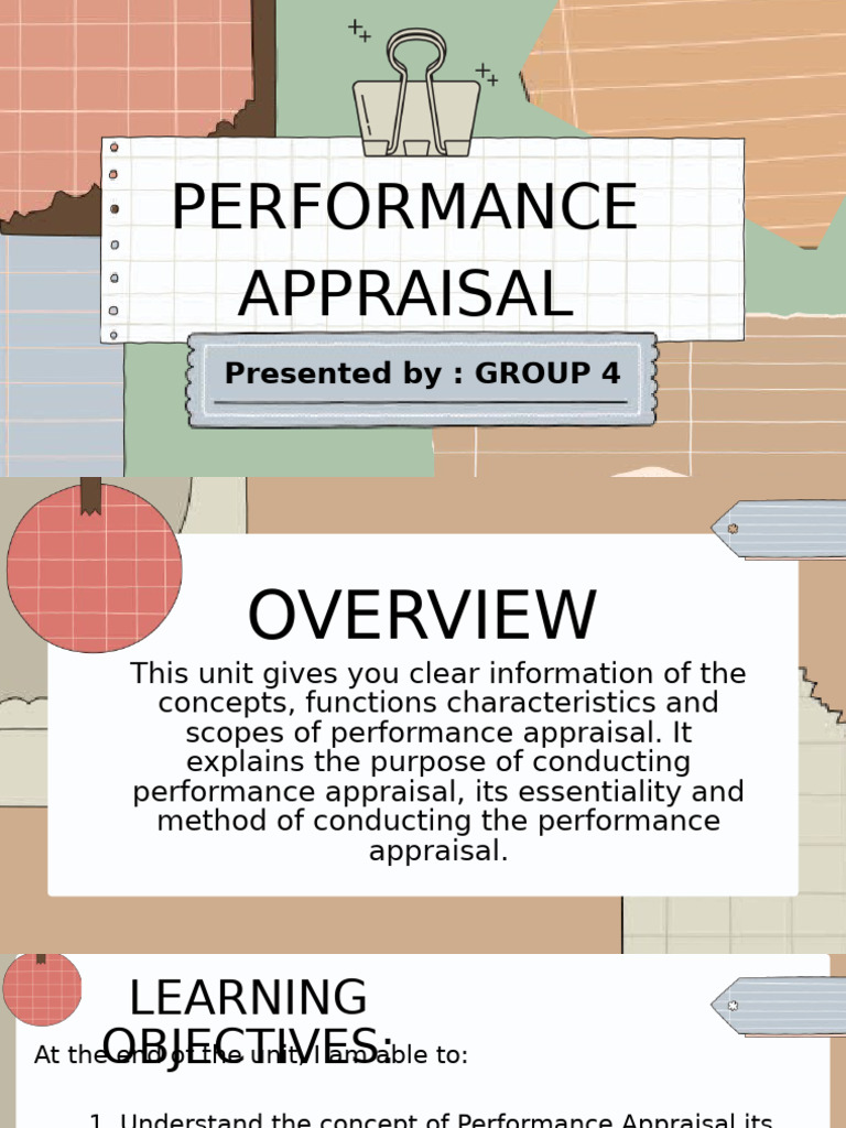 Performance Appraisal Overview and Methods | PDF | Performance ...