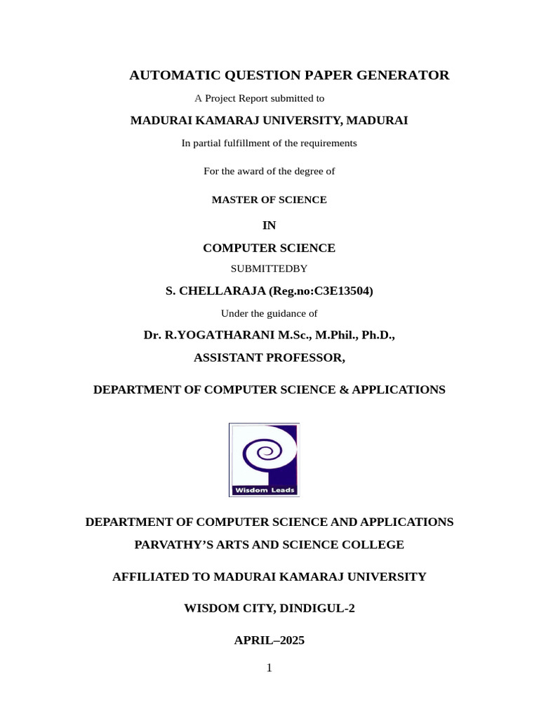 AUTOMATIC QUESTION front | PDF | Qualifications | Academic Degree