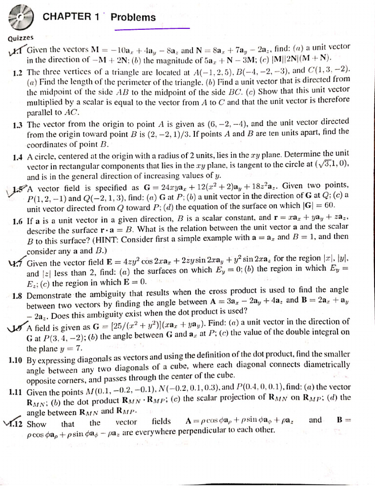 EMFT Assignment 1(2024-25) | PDF