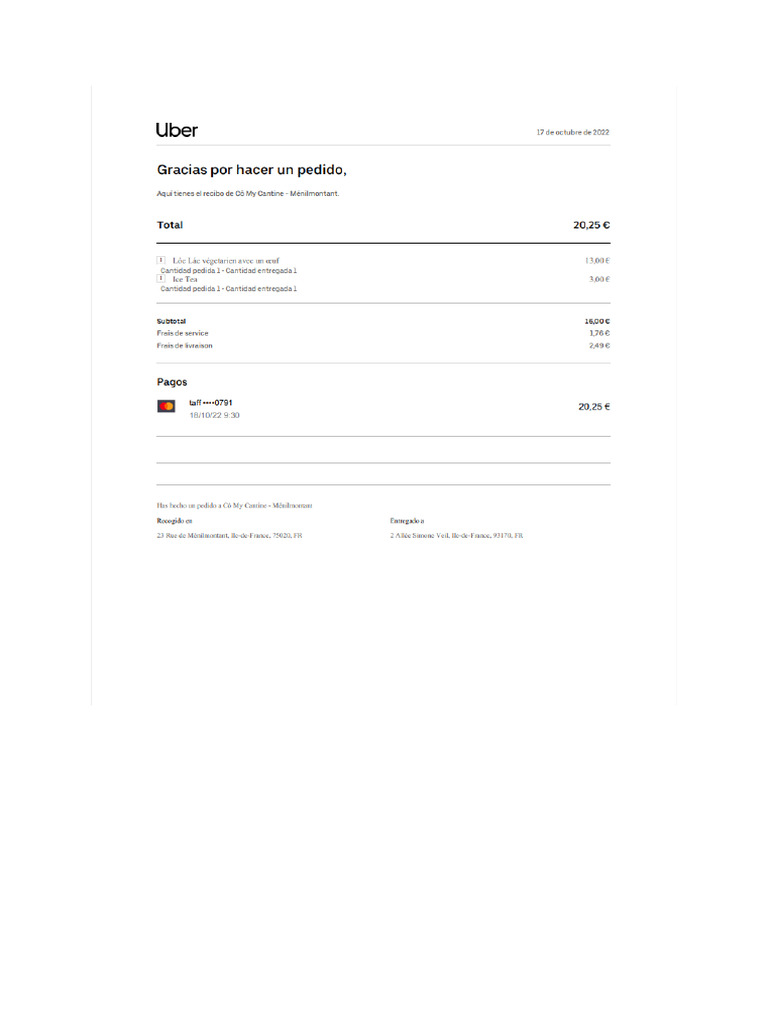 UBER eATS | PDF