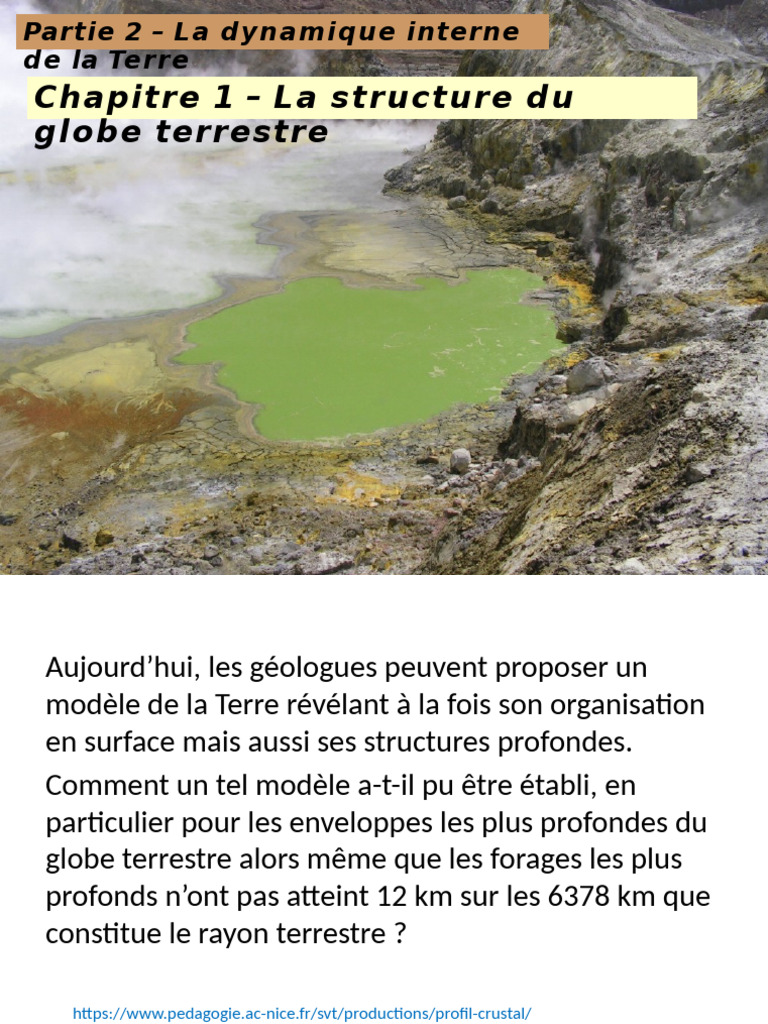 1ère-Spe-Géologie-Chapitre 1 | PDF | Sismologie | Croûte terrestre