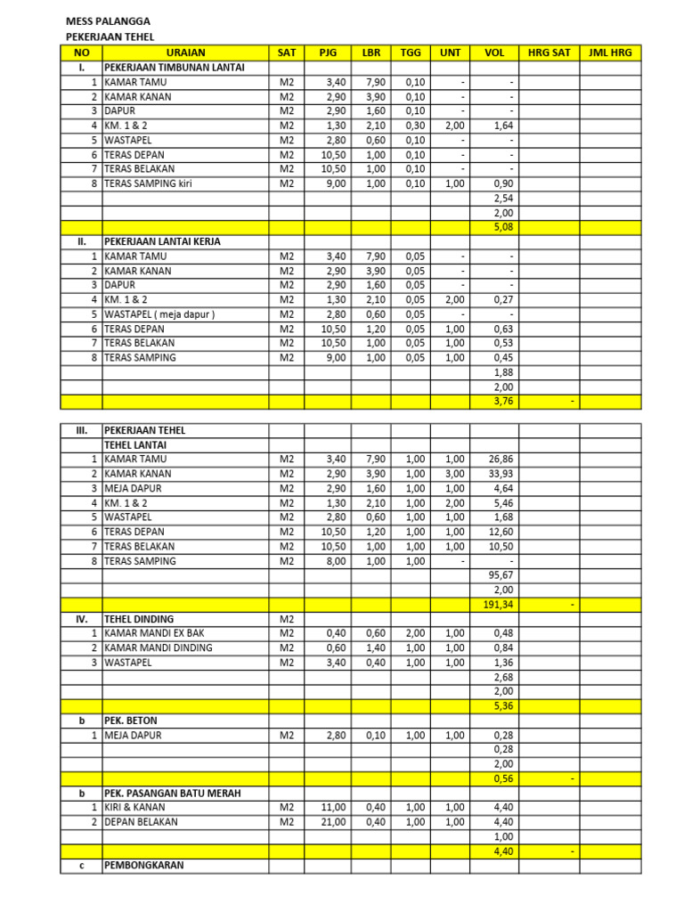 Opname Mess Palangga 28 Feb 25 | PDF