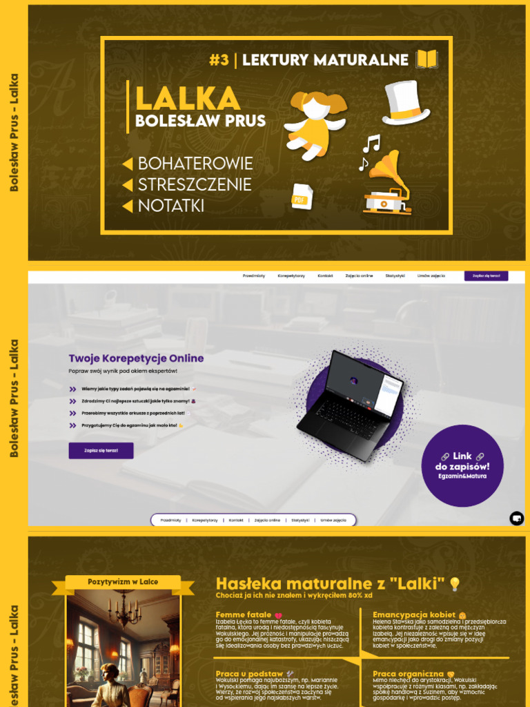 Lalka - Notatki | PDF