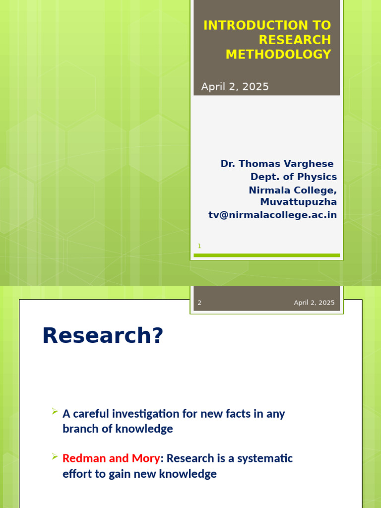 Introduction To Research Methodology 2020 | PDF | Qualitative Research ...