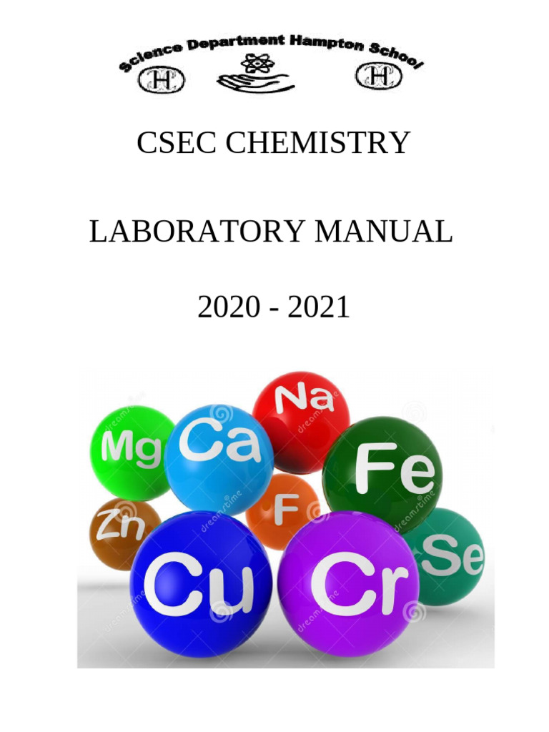 Grade 10 Lab Manual | PDF | Titration | Chemistry