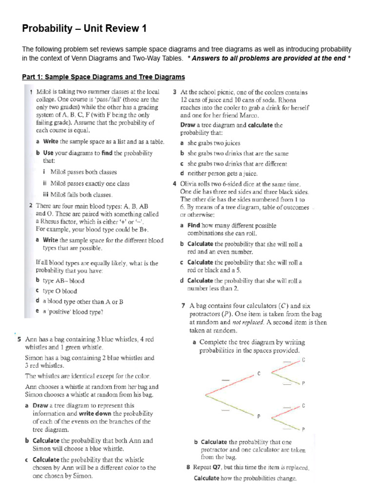 Probability Review 1 | PDF