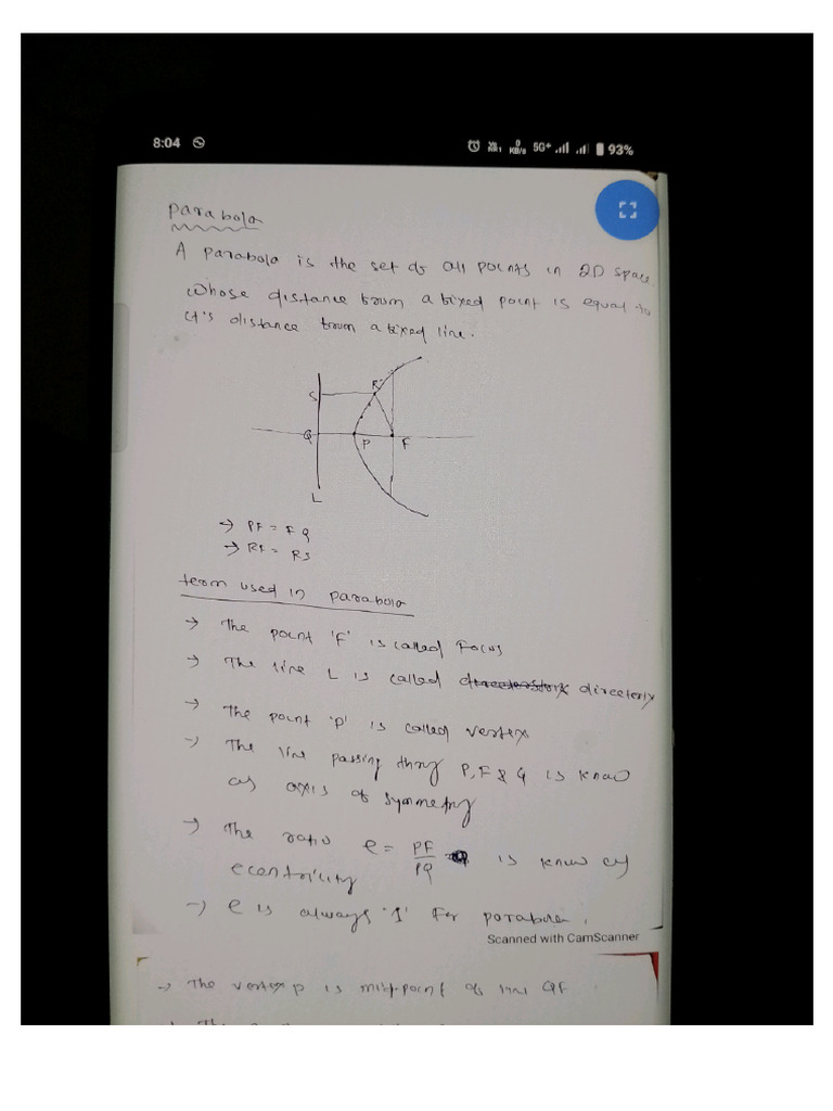 UNIT 3 (Conic Sections) (Calculus) | PDF
