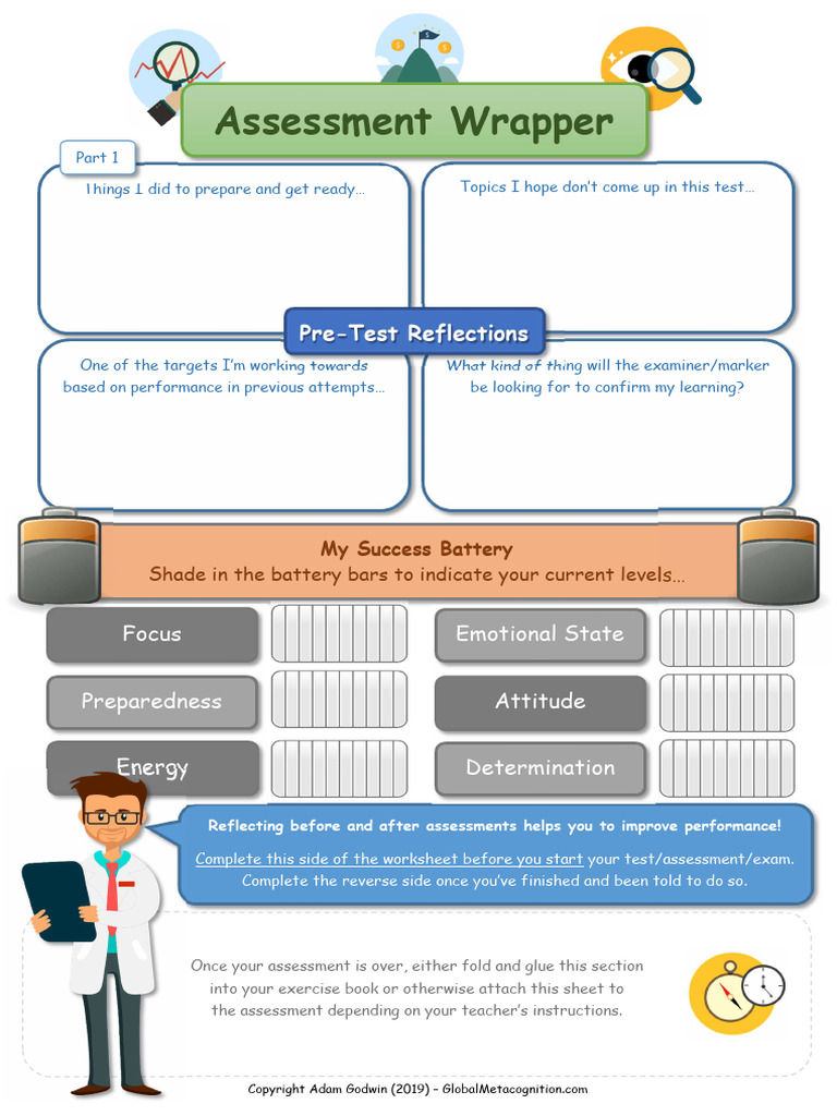 Assessment Wrapper 1 - For Before & After Assessments & Practice Exam ...