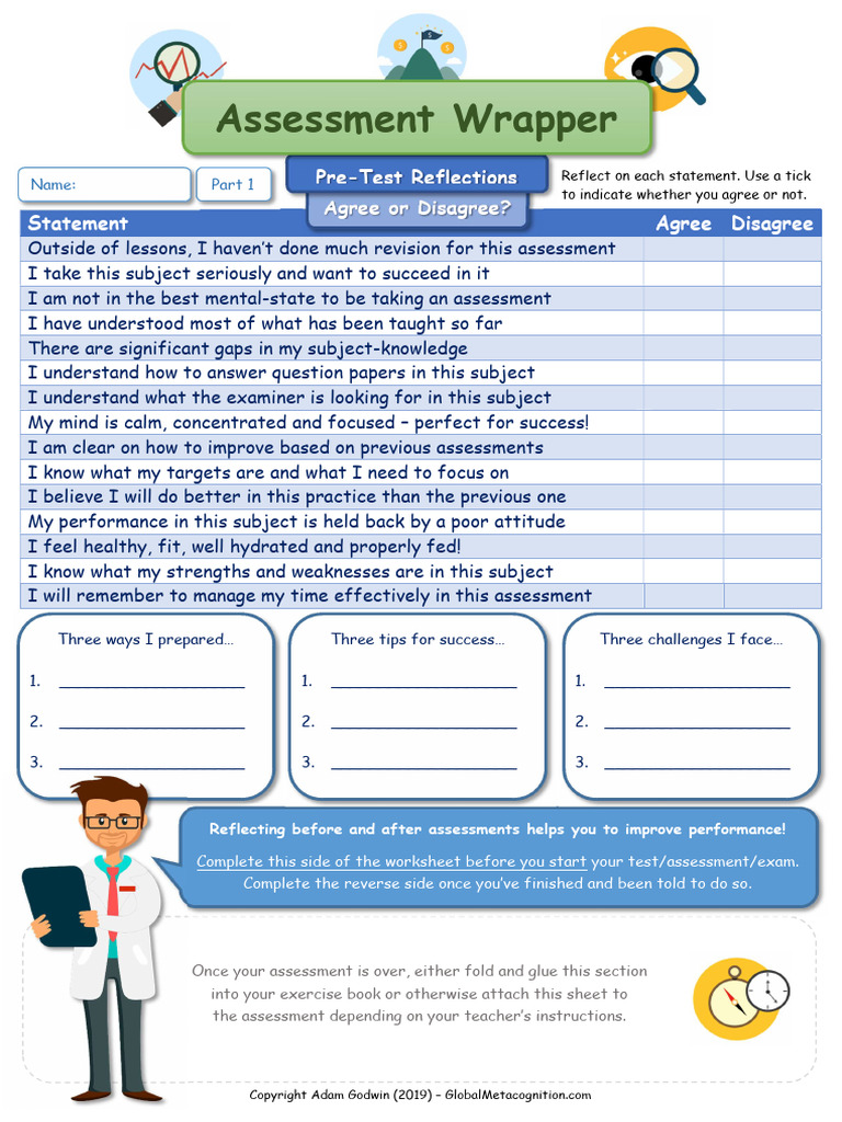 Assessment Wrapper 3 - For Before & After Assessments & Practice Exam ...