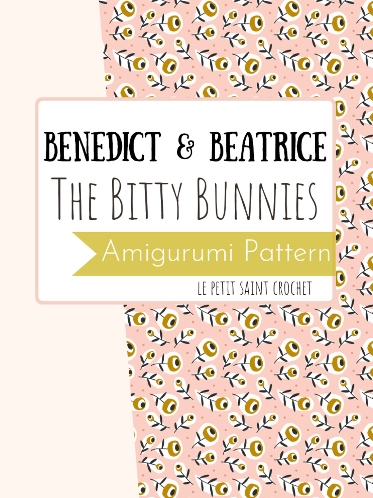 Bitty Bunnies Pattern Download | PDF | Crochet | Sewing