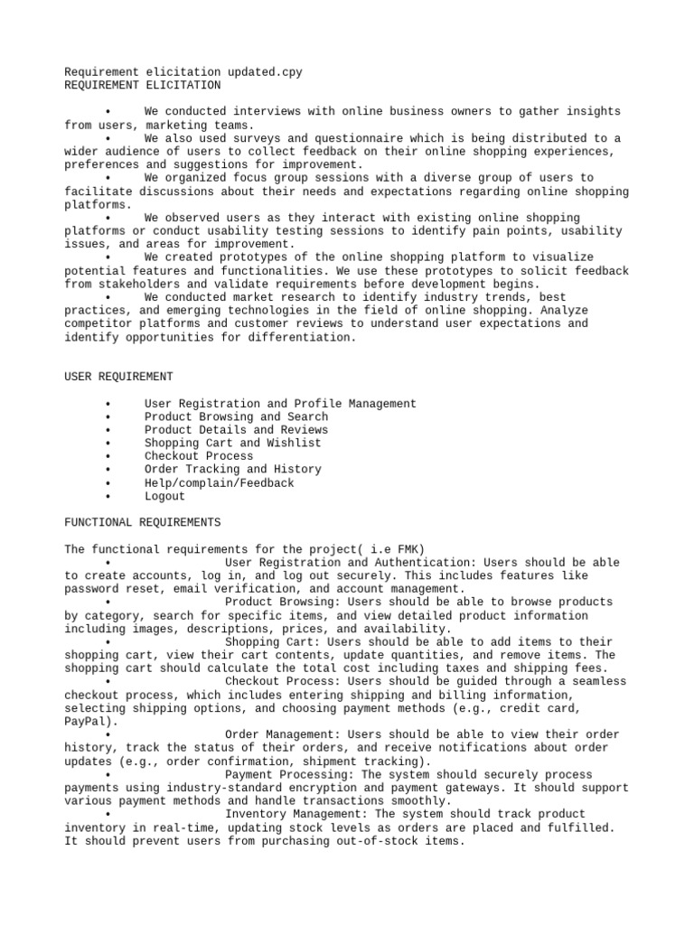 Requirement Elicitation Updated - Cpy | PDF | Computer Security | Security