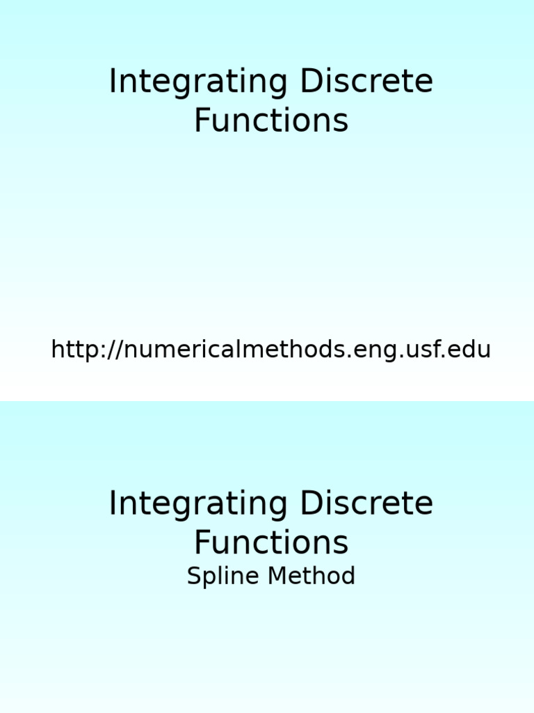 Integrating Discrete Functions Analysis | PDF | Applied Mathematics ...