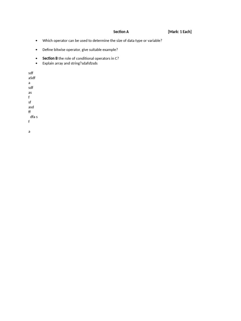 C Programming Operators and Data Types | PDF