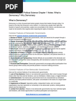 9C-What is Democracy and Why Democracy - Mind Map | PDF