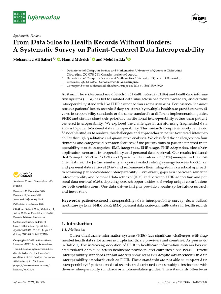 From Data Silos to Health Records Without Borders | PDF | Electronic ...