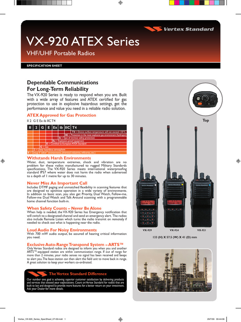 VX 920 ATEX 1287066404 92088 Hi | PDF | Radio Technology | Computer Engineering