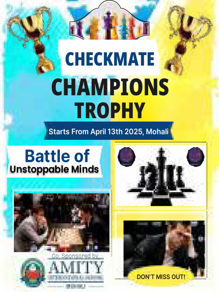 Revised Checkmate Champions Trophy - Compressed | PDF | Tournament | Chess