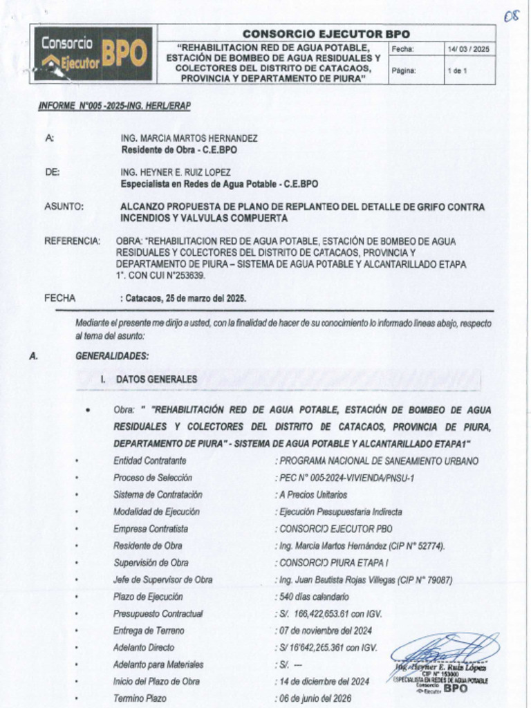 Informe N°005-Ing - Herl.erap | PDF