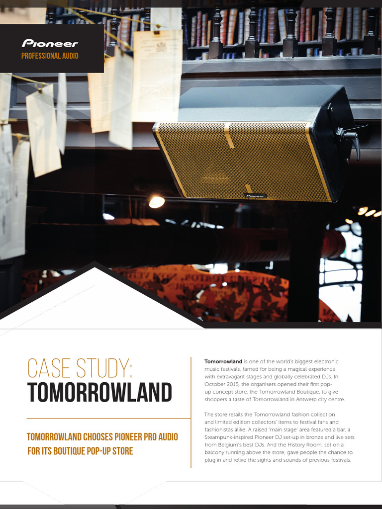 Tomorrowland Boutique Sound System Setup | PDF | Loudspeaker | Disc Jockey