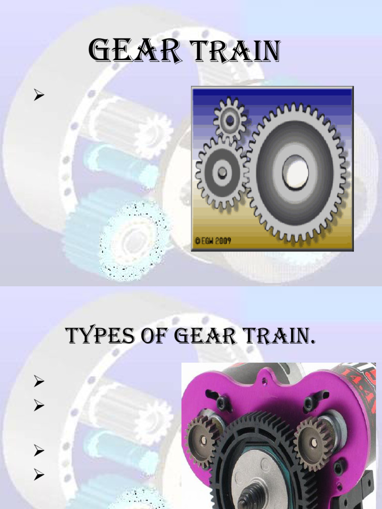 Gear Trains 1 | PDF | Gear | Mechanics