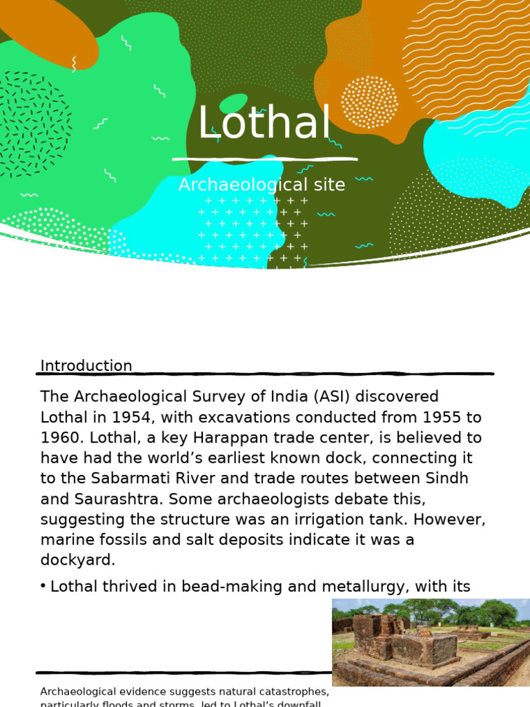 Lothal: Archaeological Site | PDF