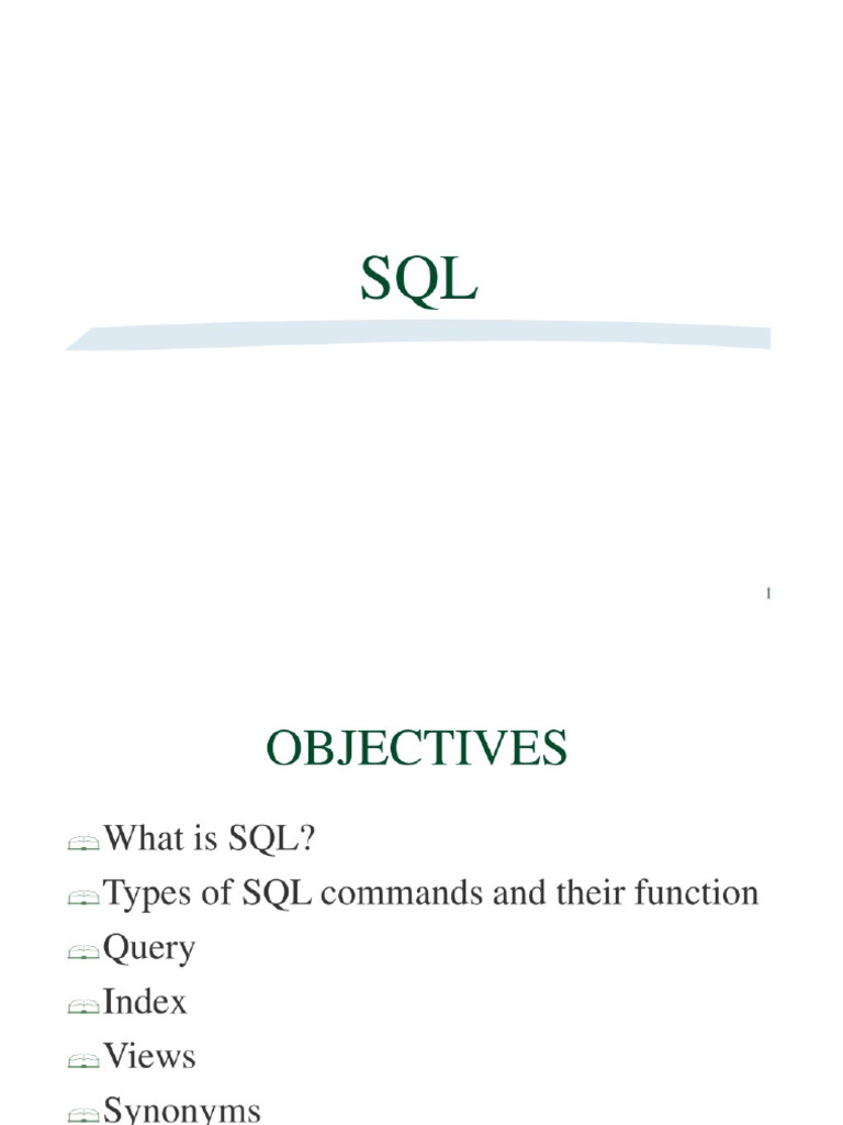 SQL | PDF