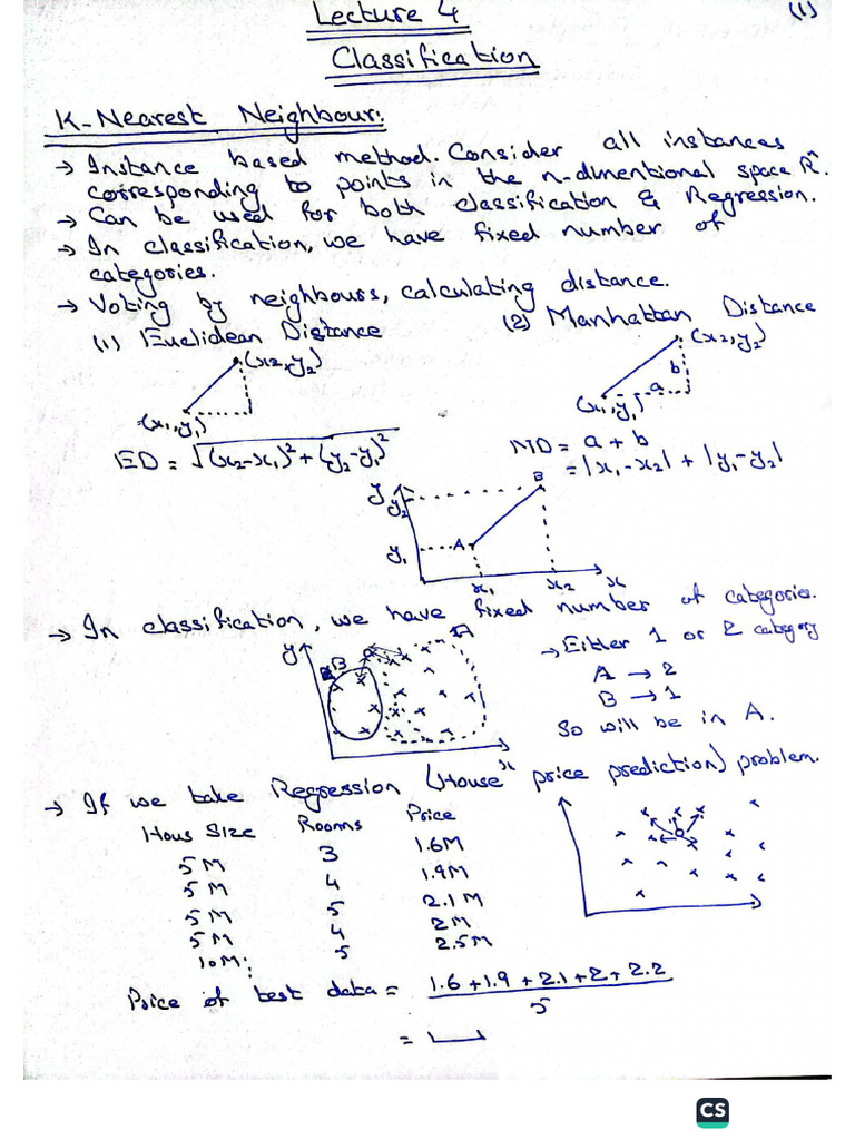 Lecture 4 (KNN, SVM) | PDF