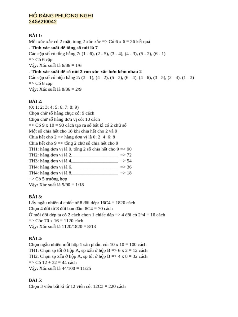 BAI TAP BUOI 2 | PDF