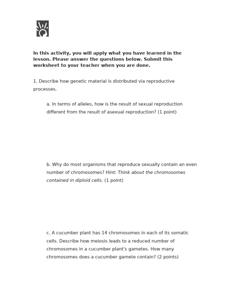 1.2.5 Practice - DNA Replication and Meiosis (Practice) | PDF | Sexual ...