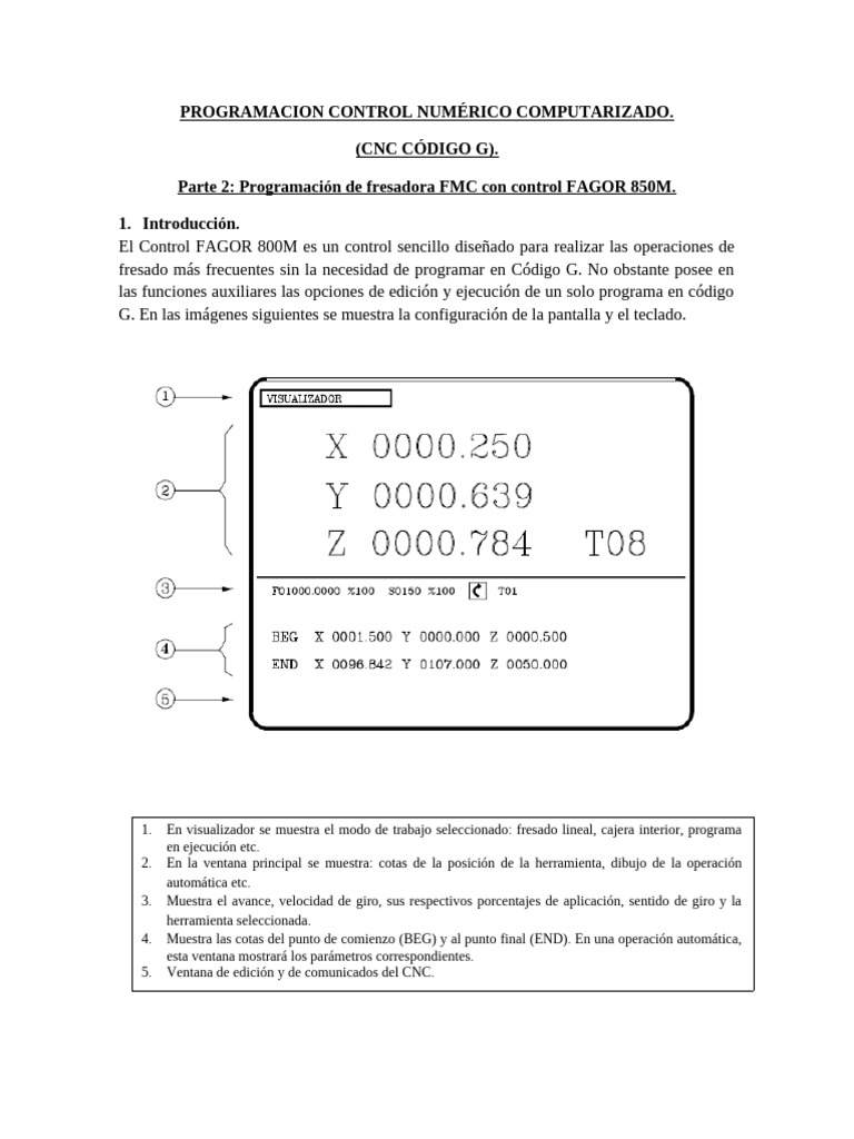 Programación Control Númerico_Parte 2 | PDF | Control numerico | Producción y fabricación