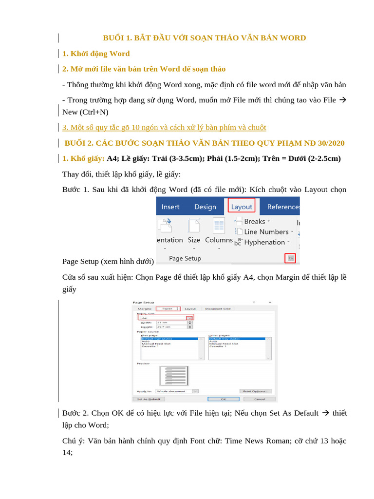 Buoi1-6 Soan Thao Van Ban - Trinh Bay VB Theo ND30 | PDF