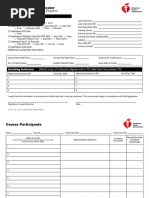 Heartsaver Course Roster Template | PDF | Cardiopulmonary Resuscitation ...