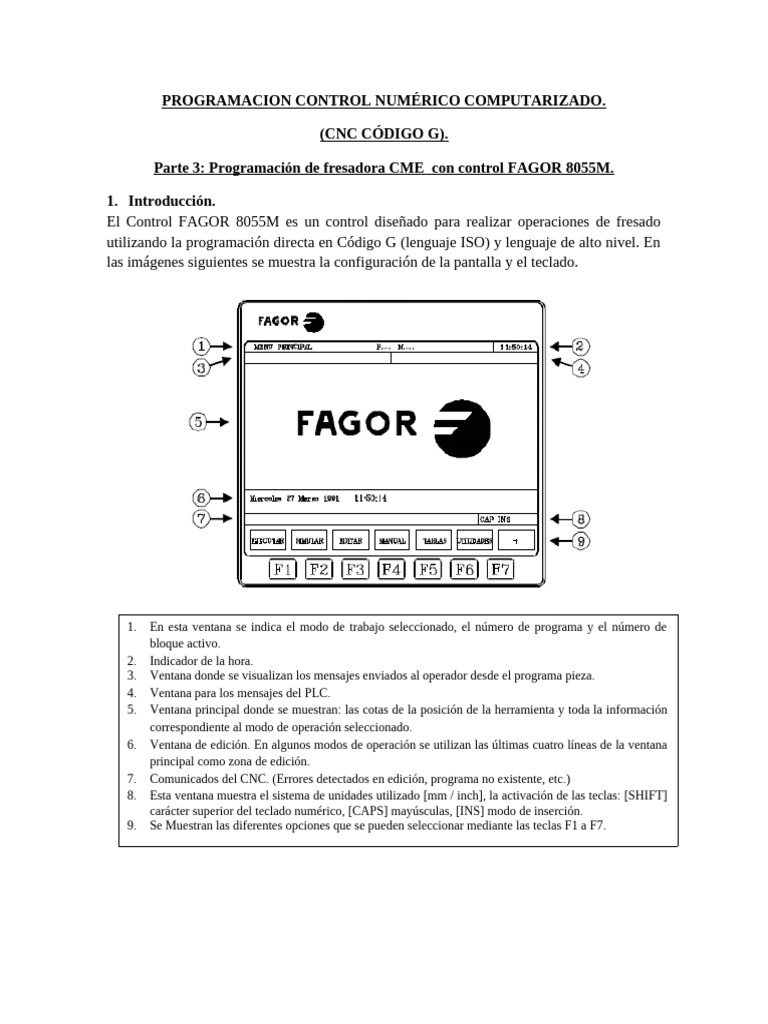 Programación Control Númerico - Parte 3 | PDF | Control numerico | Archivo de computadora