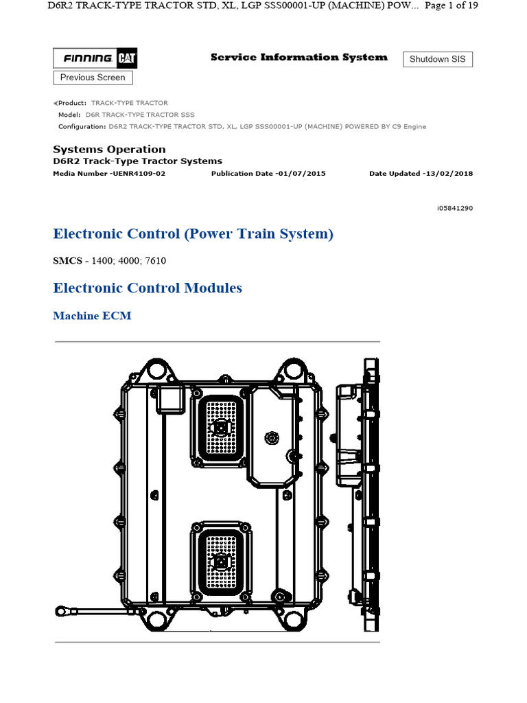 работа эбу кпп CAT D6 | PDF | Switch | Electrical Network