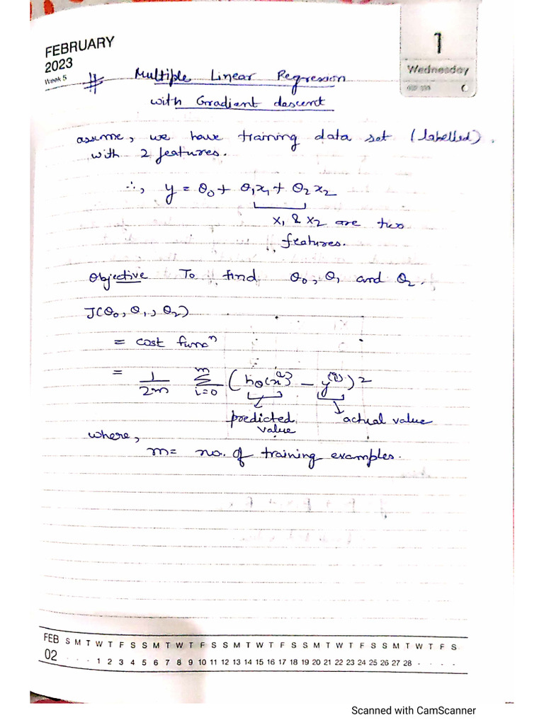 Multiple LR with Gradient Descent[1] | PDF
