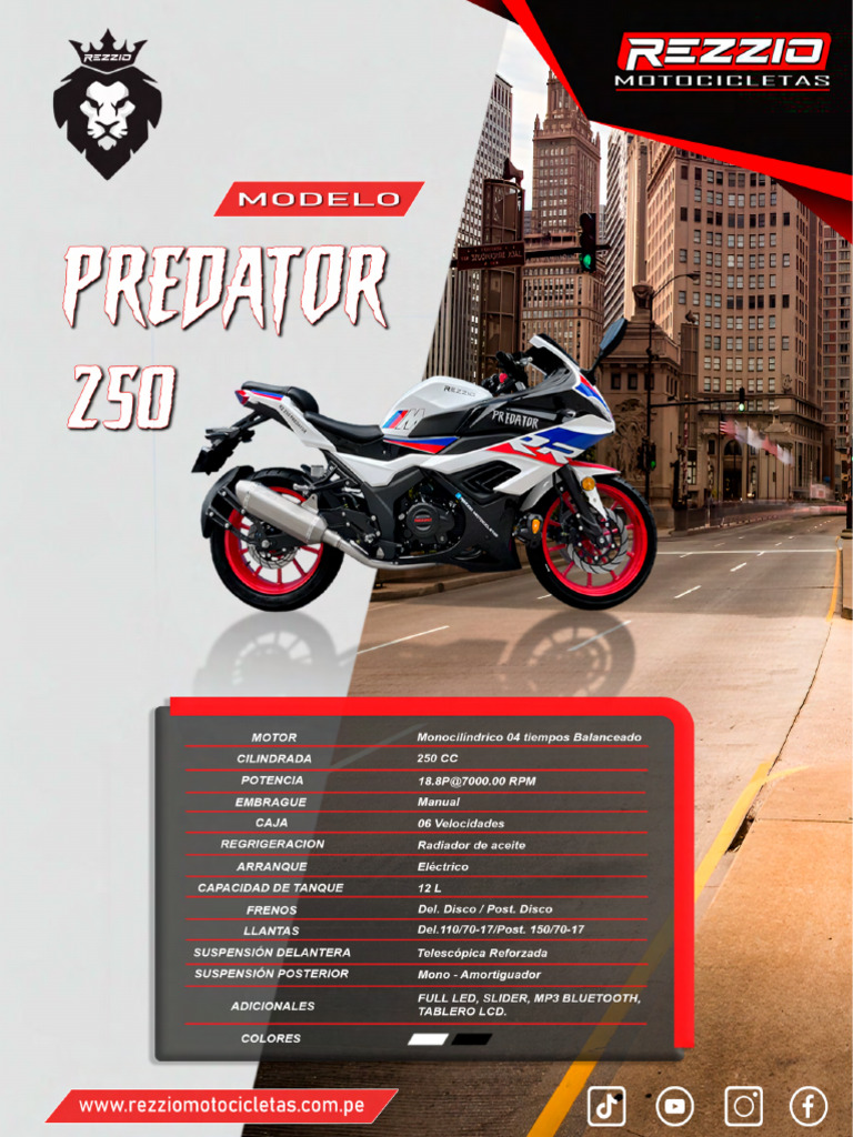6750bdabd5f00-FICHA PREDATOR 250 | PDF