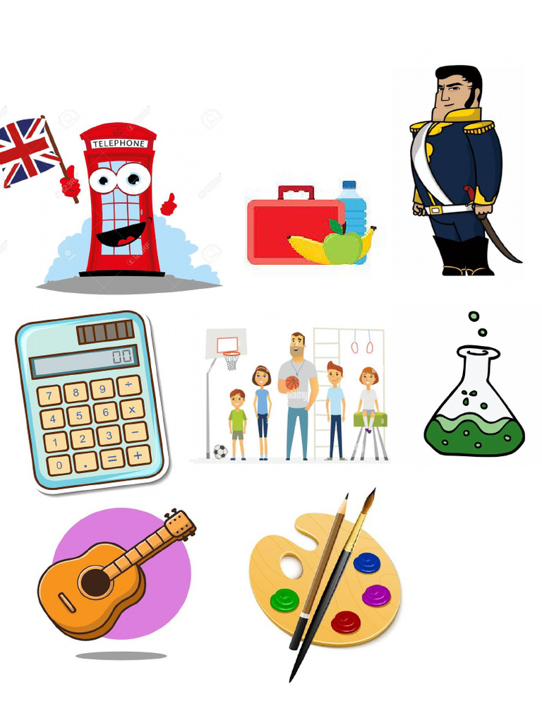 Flashcards School Subjects | PDF